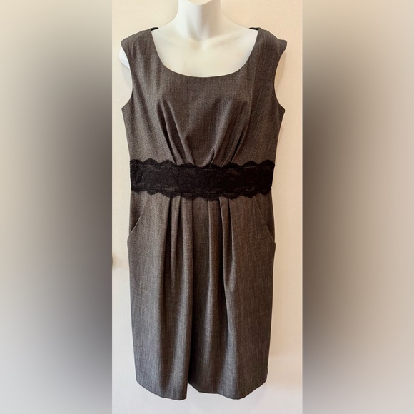 Alyx | Dresses | Alyx Gray Dress With Black Lace Detail | Poshmark